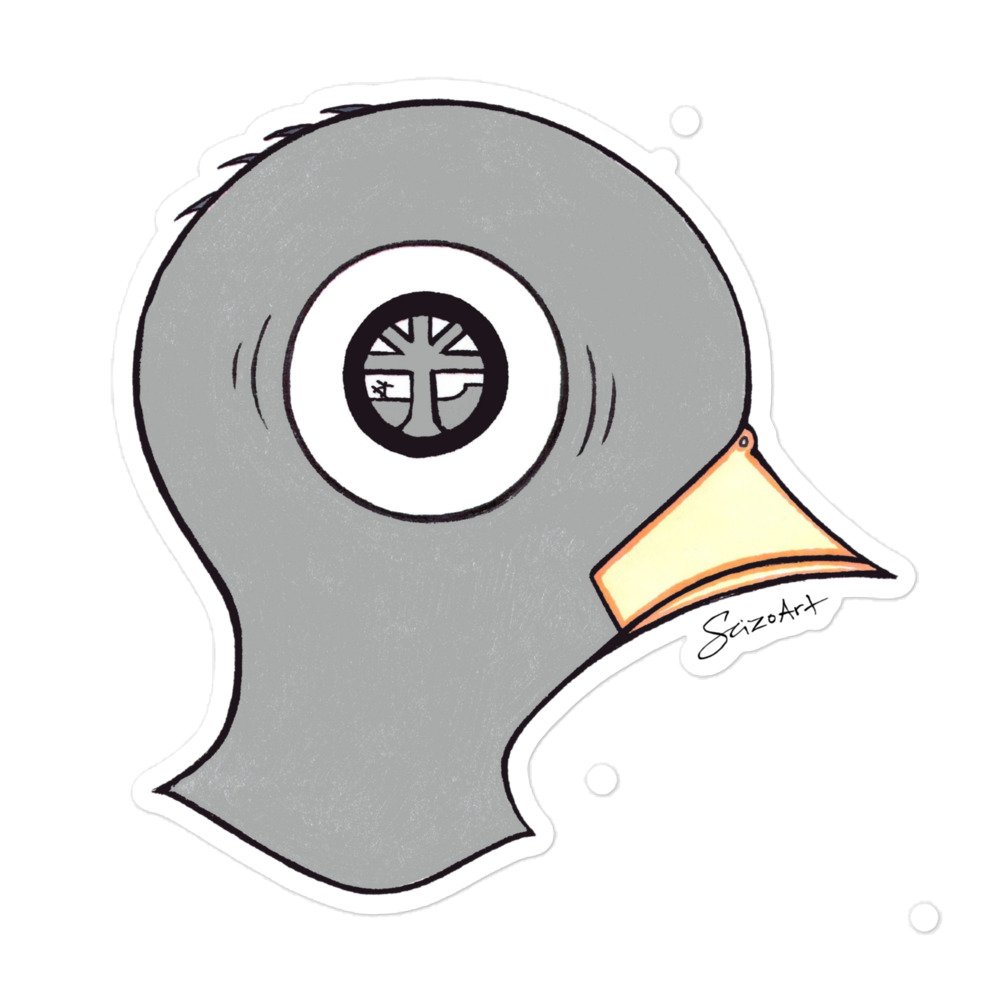 Burnside Pigeon Eye / Burnside / Stickers - ScizoArt